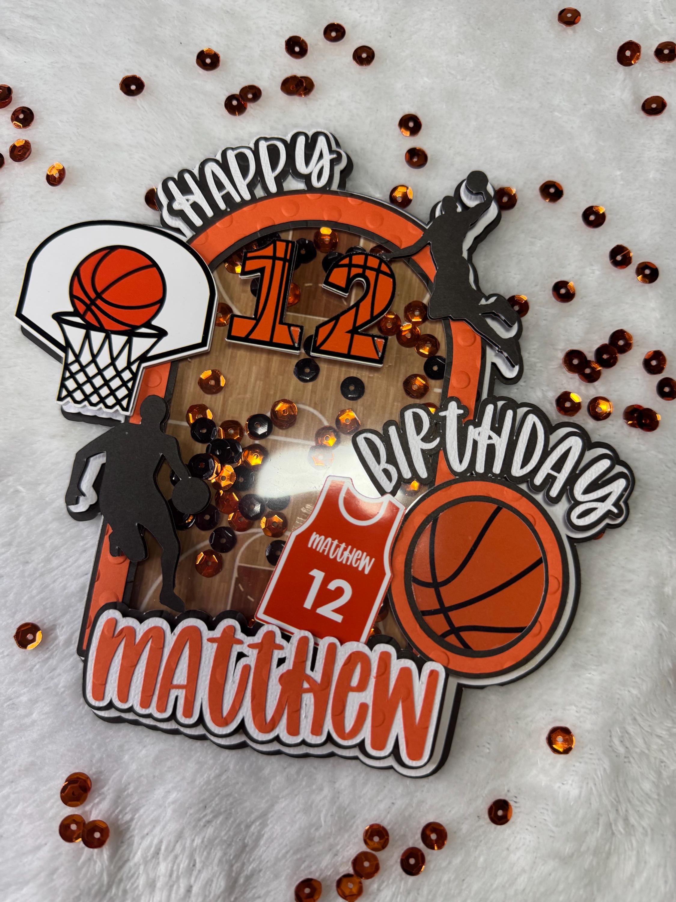 Basketball Cake Topper - Etsy