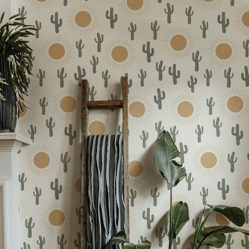 Cactus Wallpaper - Etsy