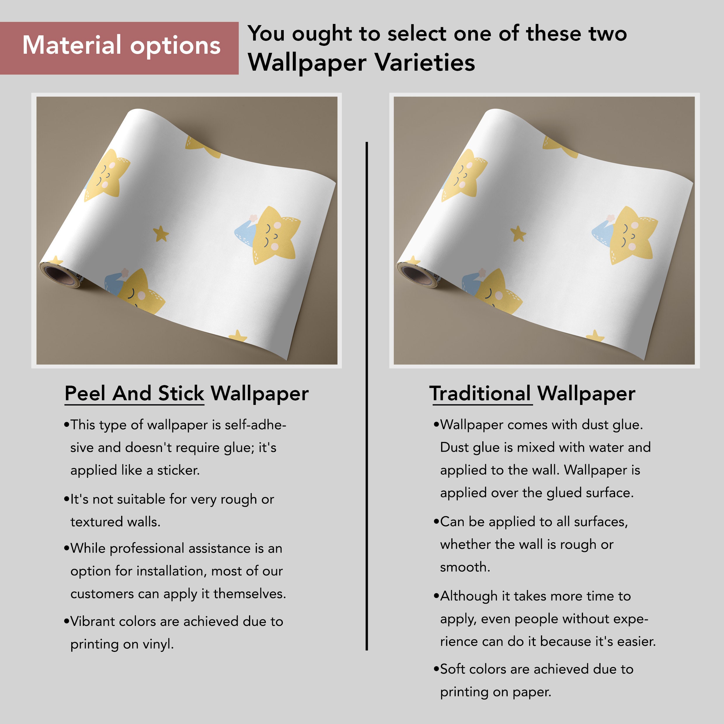 Kids Bedroom Sleepy Night Sky Wallpaper Cute Bedtime Stars Pattern ...