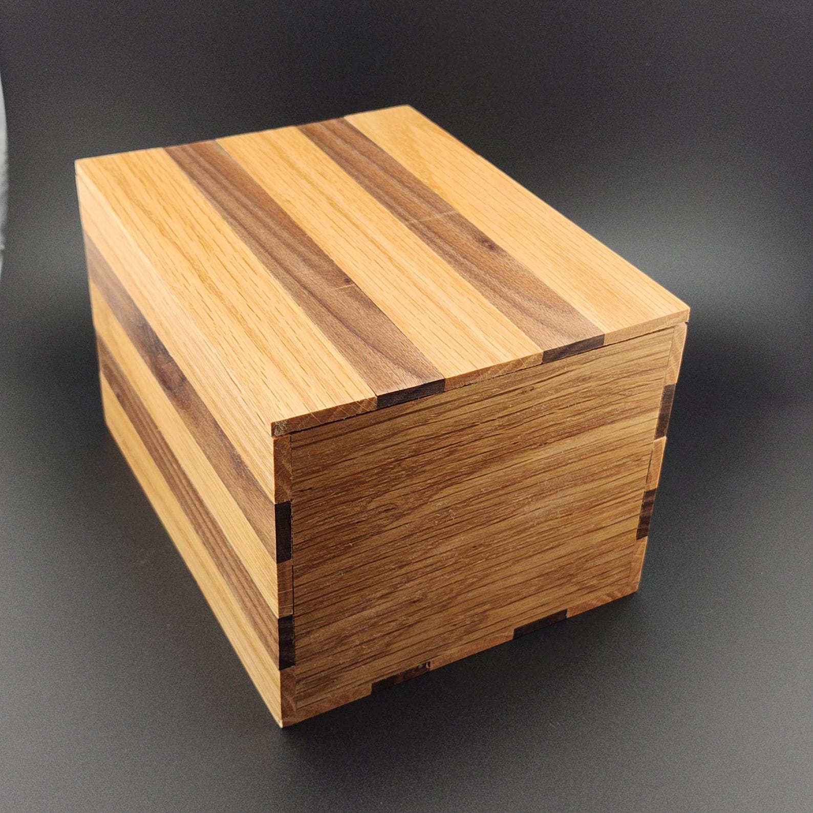Oak and Walnut Sliding Panel Puzzle Box: Secret Wooden Box - Etsy