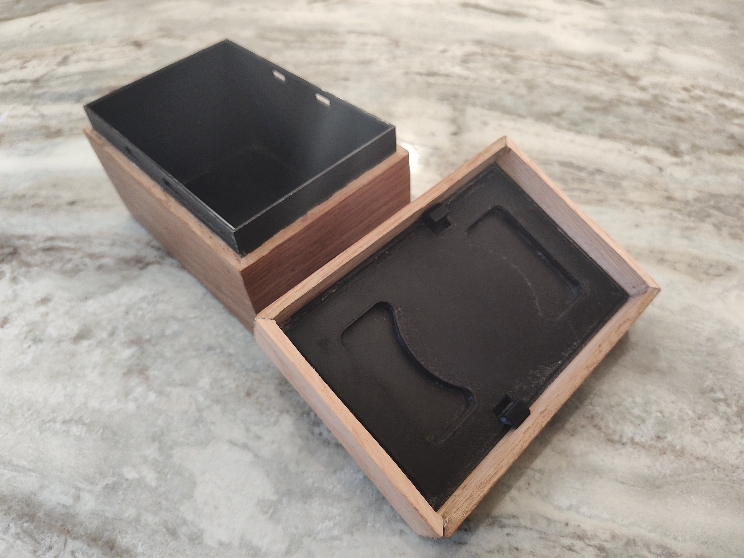 Rectangular Twist Lock Puzzle Box oak - Etsy