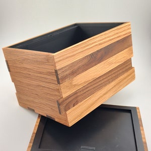 Oak and Walnut Sliding Panel Puzzle Box: Secret Wooden Box - Etsy