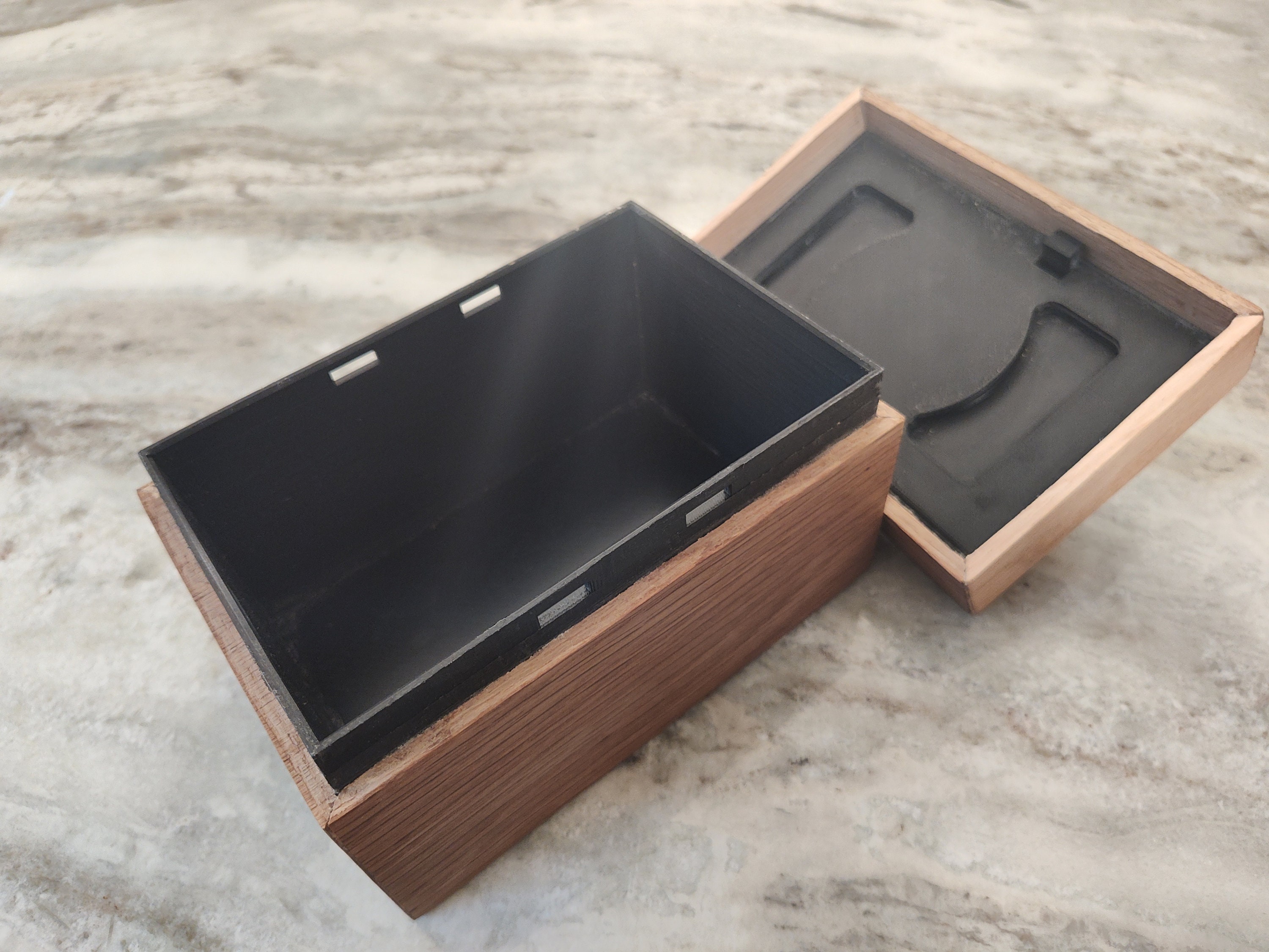 Rectangular Twist Lock Puzzle Box oak - Etsy