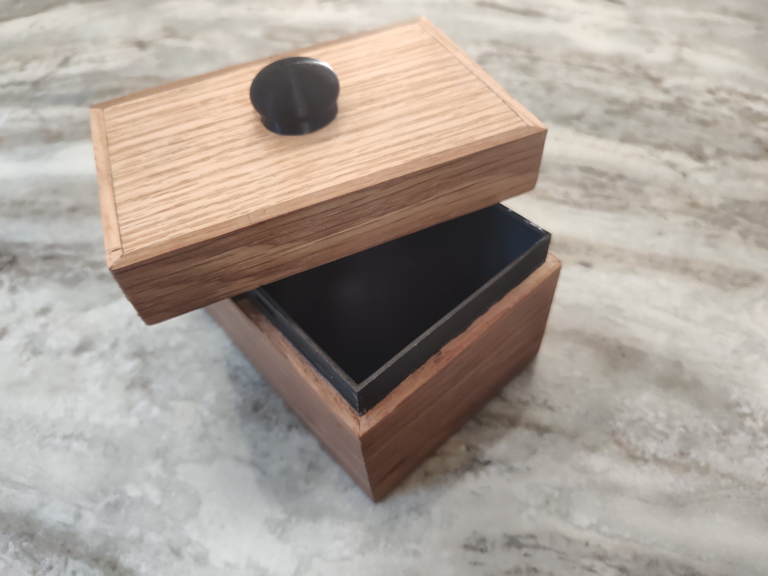 Rectangular Twist Lock Puzzle Box oak - Etsy