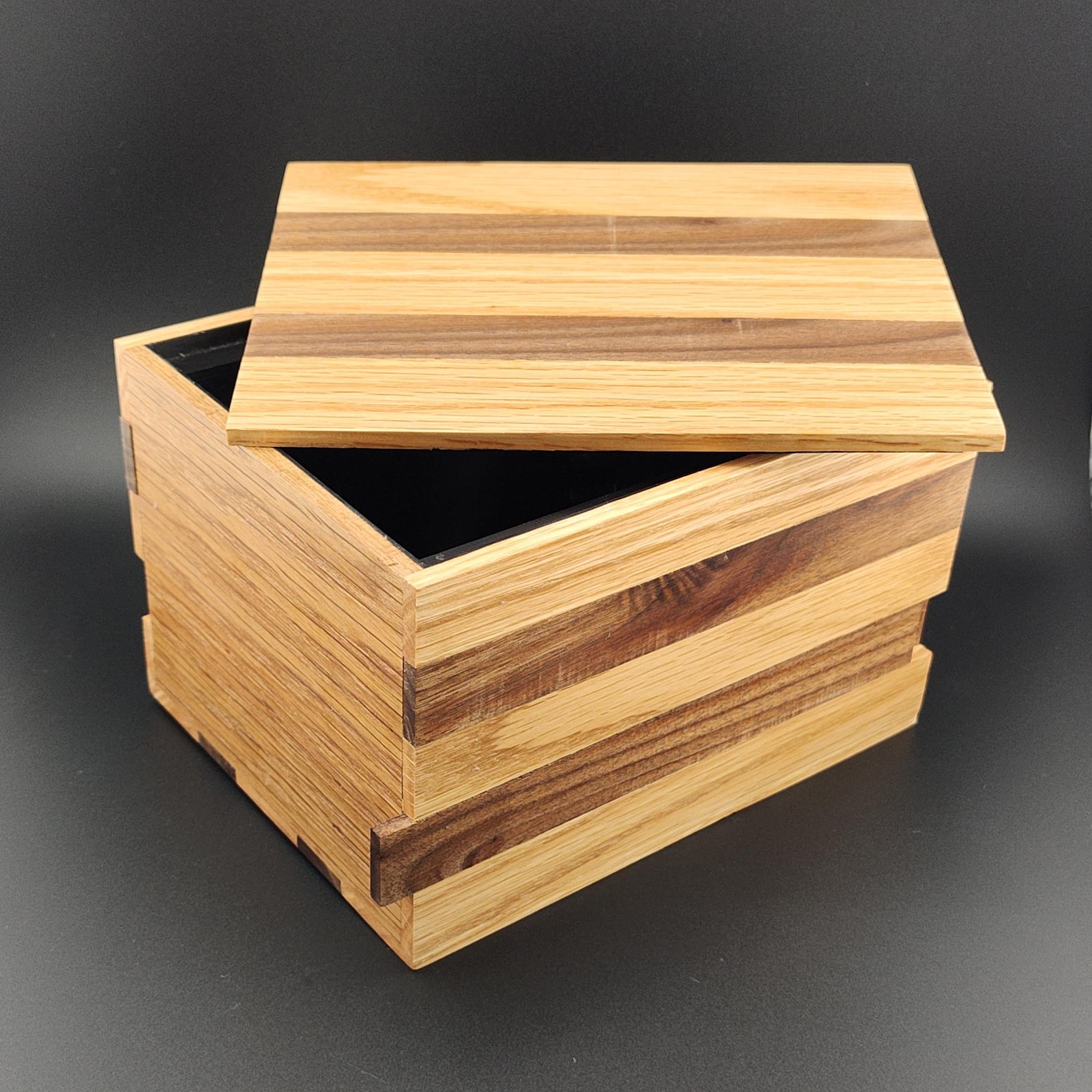 Oak and Walnut Sliding Panel Puzzle Box: Secret Wooden Box - Etsy