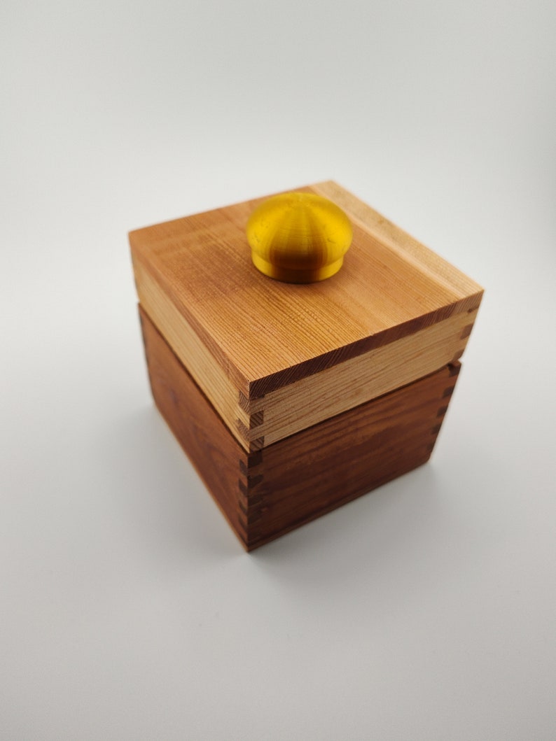 Cedar Twist Lock Puzzle Box: Decorative Stash Box - Etsy