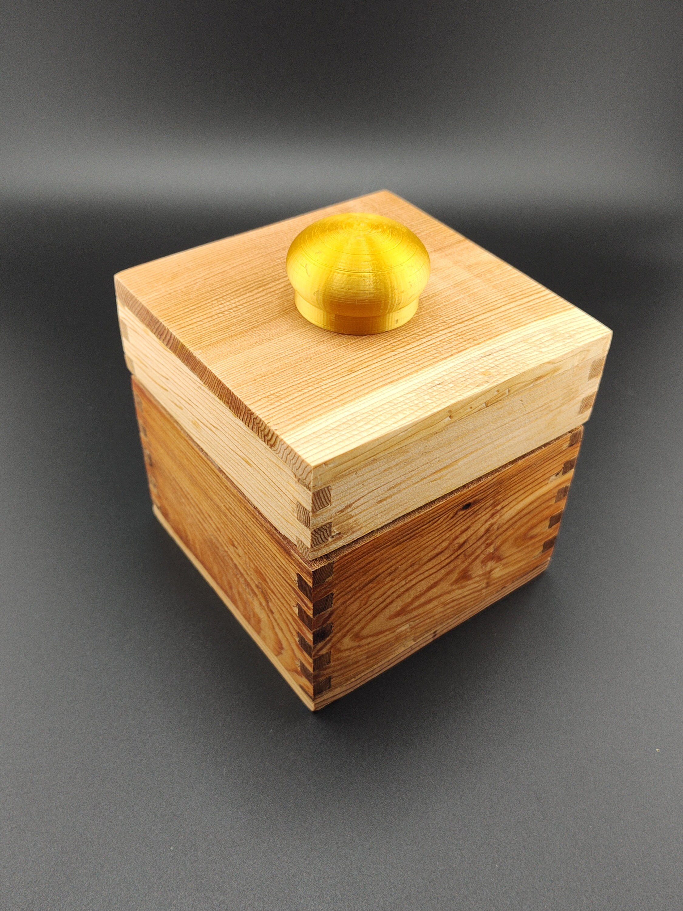 Small Twist Lock Puzzle Box, Cedar Latch Box, PLA and Cedar Decor Box ...