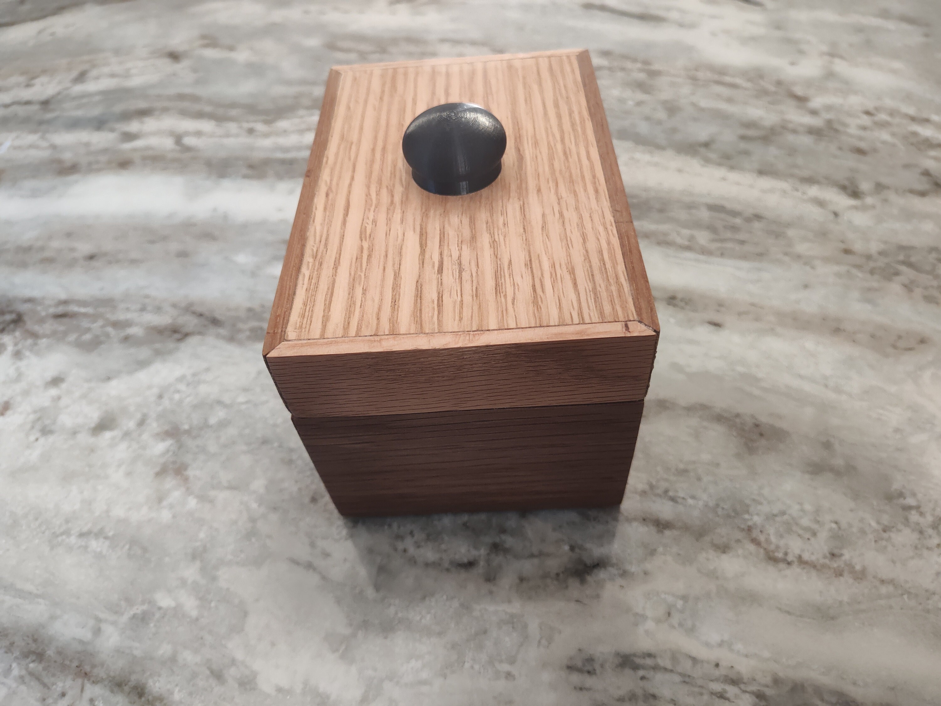 Rectangular Twist Lock Puzzle Box oak - Etsy