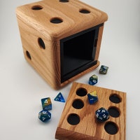 Oak and Walnut Sliding Panel Puzzle Box, Secret Opening Wooden Box ...