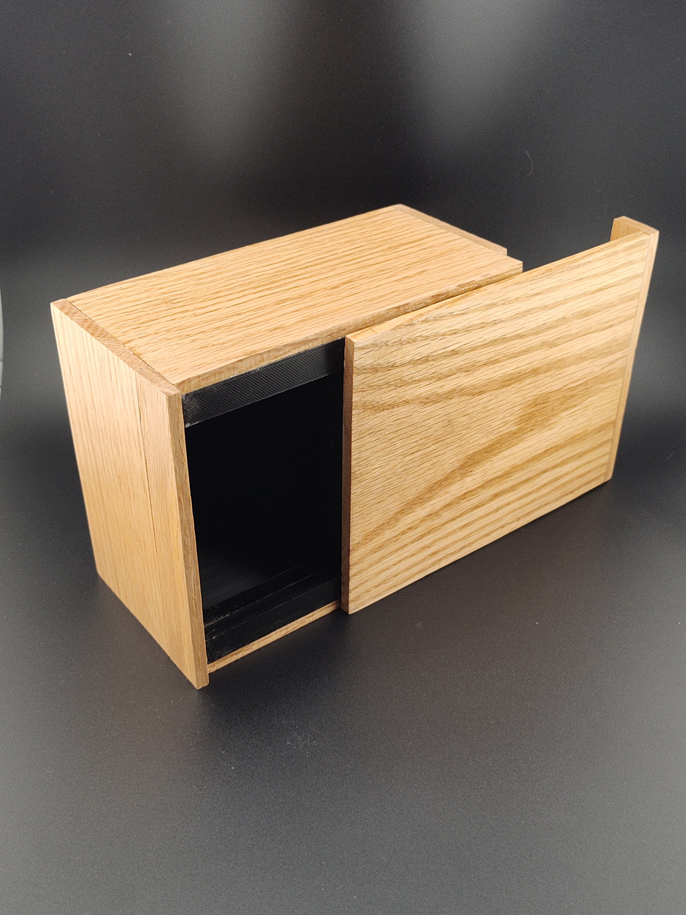 Oak Rotary Puzzle Box, Wooden Puzzle Box, Secret Opening Oak Box With ...