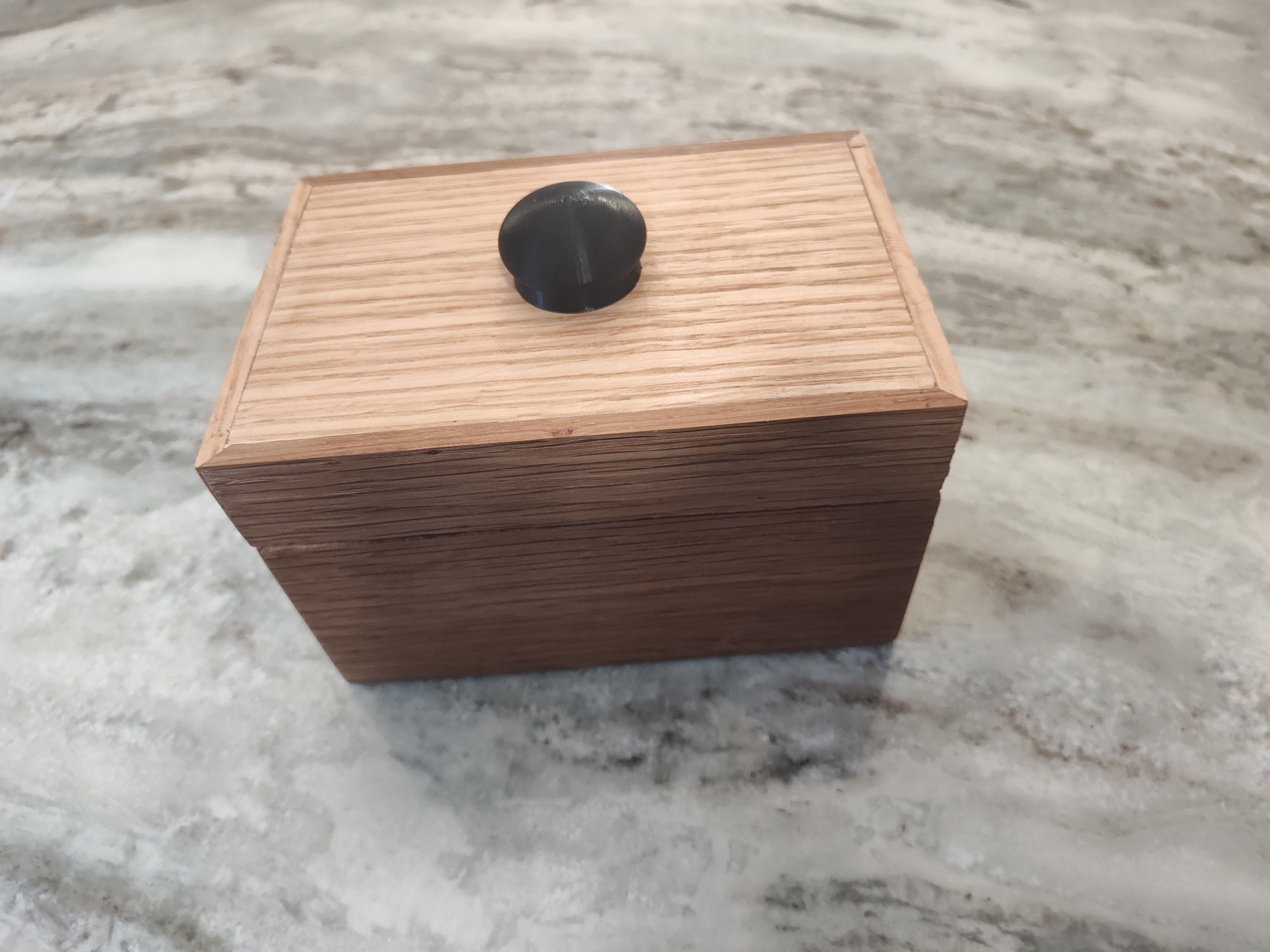 Rectangular Twist Lock Puzzle Box oak - Etsy