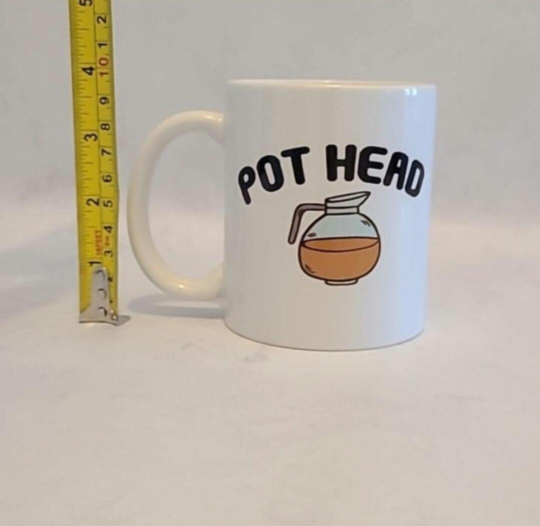 Punny "pot Head" Coffee Mug - Etsy