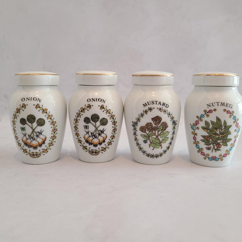 Vintage Spice Jars - Etsy