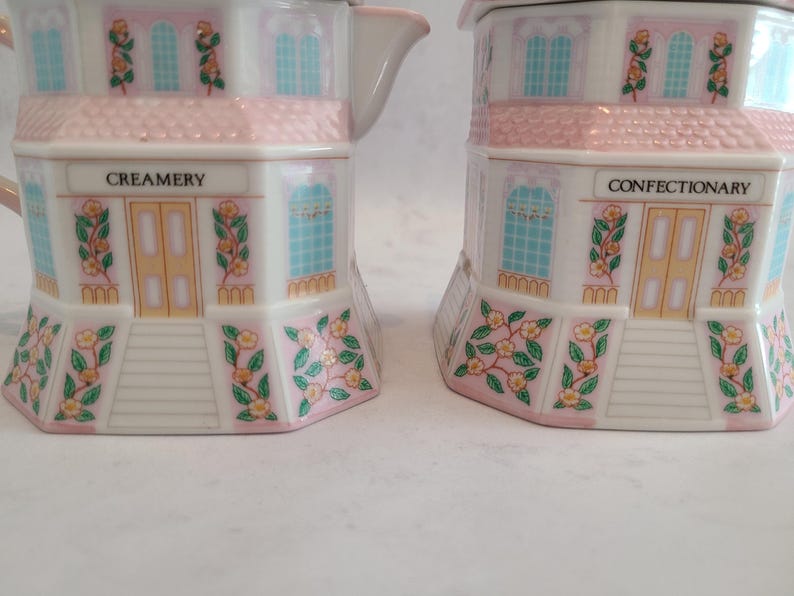 Vintage Lenox Village Confectionary & Creamery Set - 1991 Edition - Etsy
