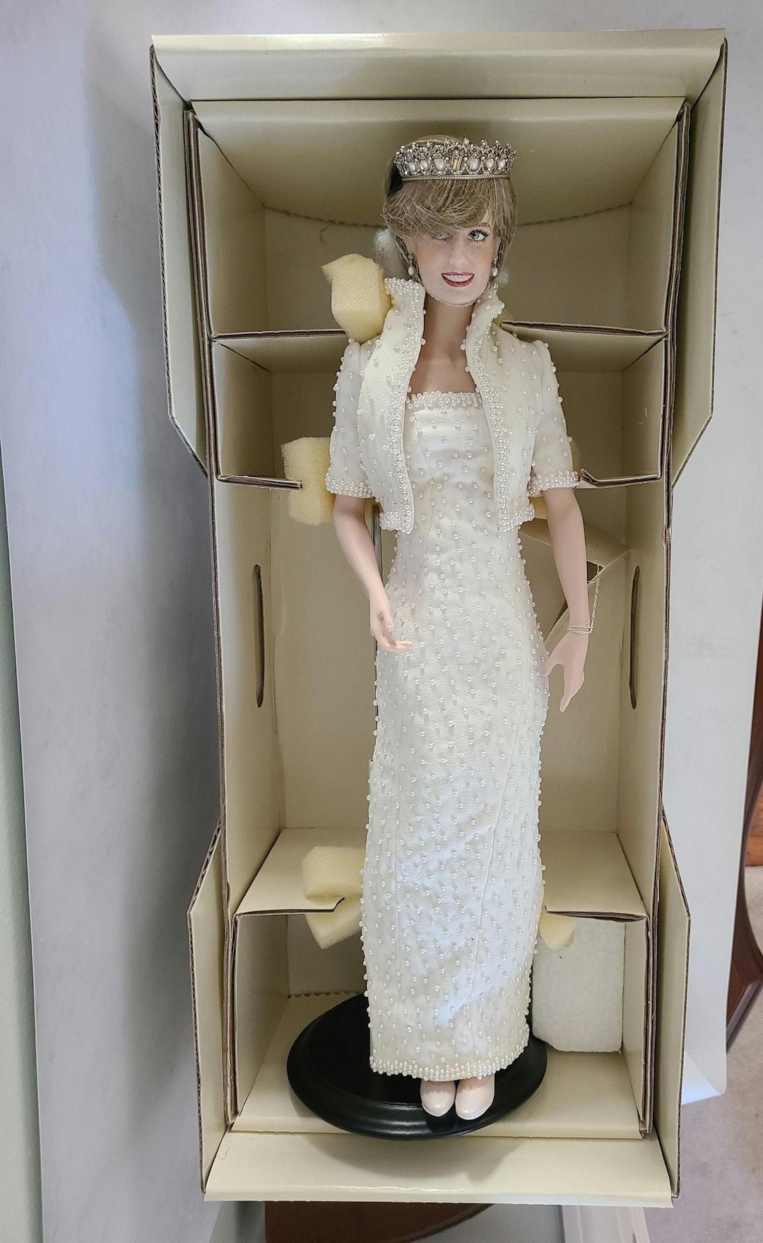 Vintage Franklin Mint - Princess Diana Porcelain Doll in Box - Etsy