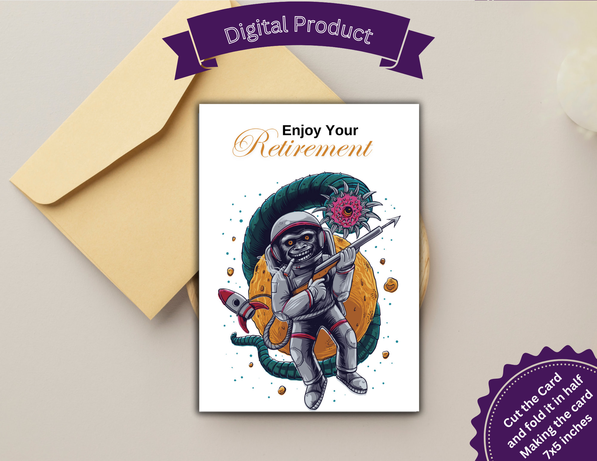 Printable Retirement Card, Congratulations Enjoy Your Retirement ...