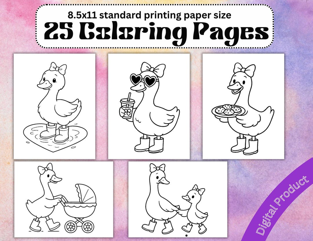 25 Printable Silly Goose Coloring Pages Mother Goose Coloring Bold and ...