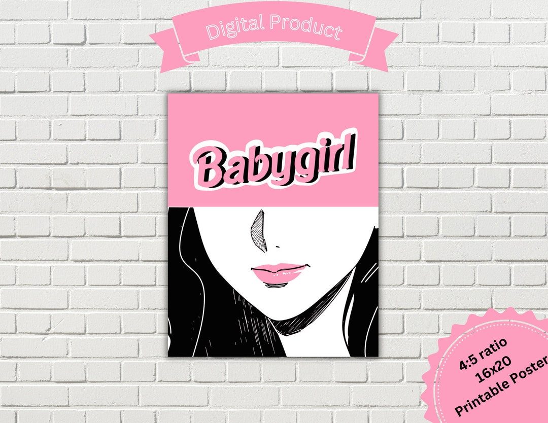 Printable Anime Baby Girl Poster Wall Art - Etsy