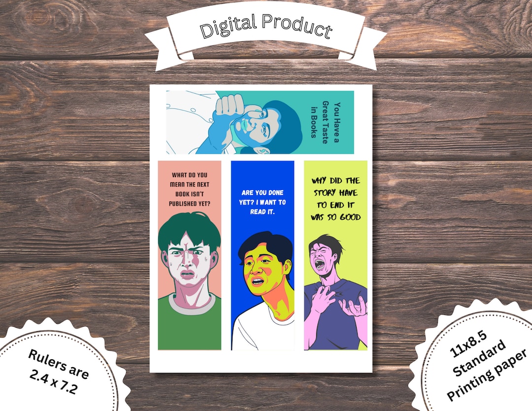 16 Printable Funny Bookmarks, Bookmarks for Bookworm, DIY Bookmarks ...
