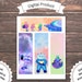 16 Printable Space Bookmarks Space-themed Cute Aliens Watercolor Space ...