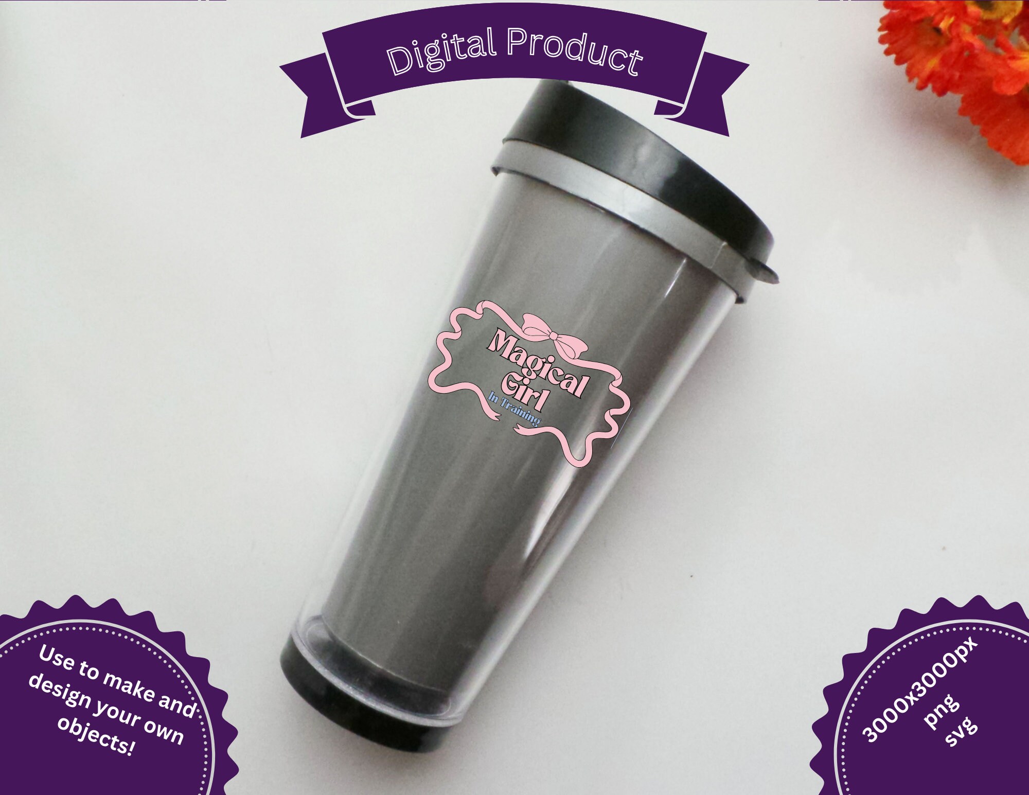 PNG, SVG, 3000x3000 Px, Magical Girl in Training Funny, for POD, Cute ...