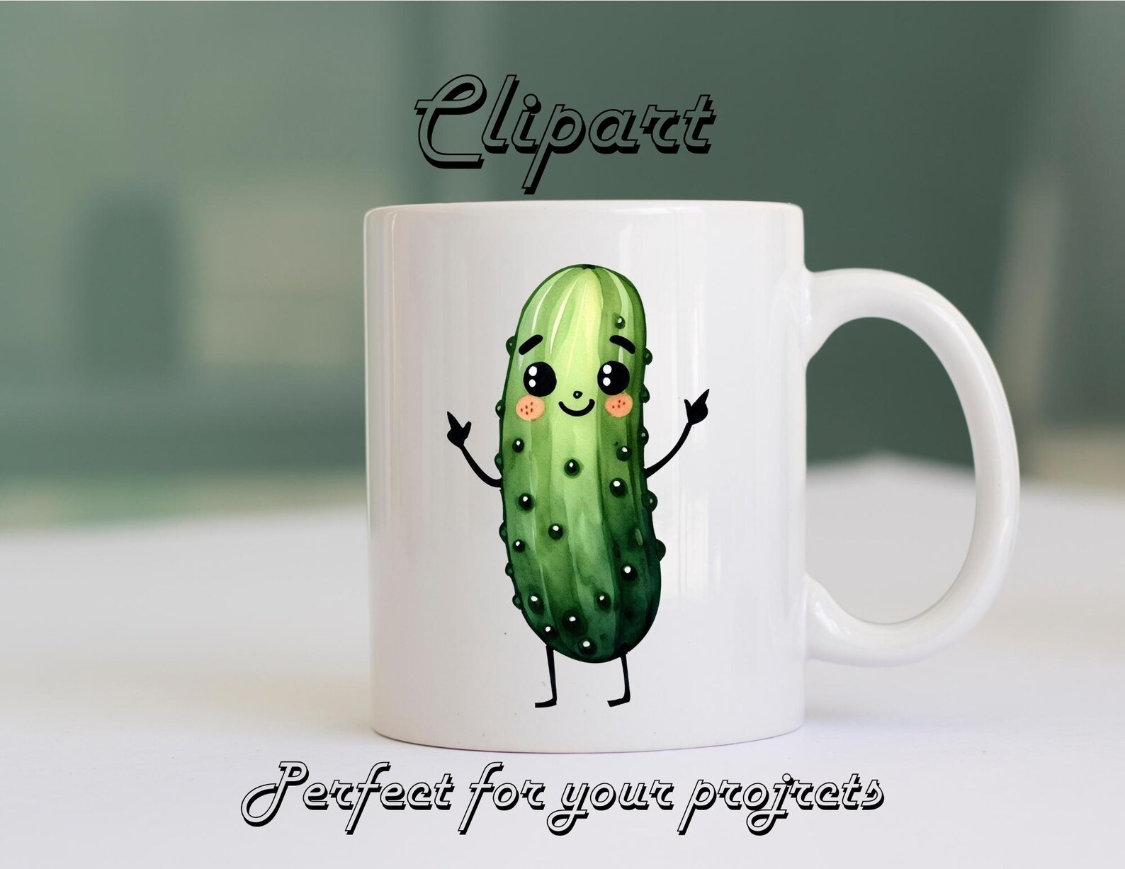 20 Pickle Characters Clipart PNG Watercolor Pickles Clip Art Painting ...