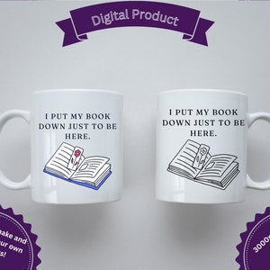 I Put My Book Down to Be Here Svg Booktok Png Book Club Era I Just Need ...