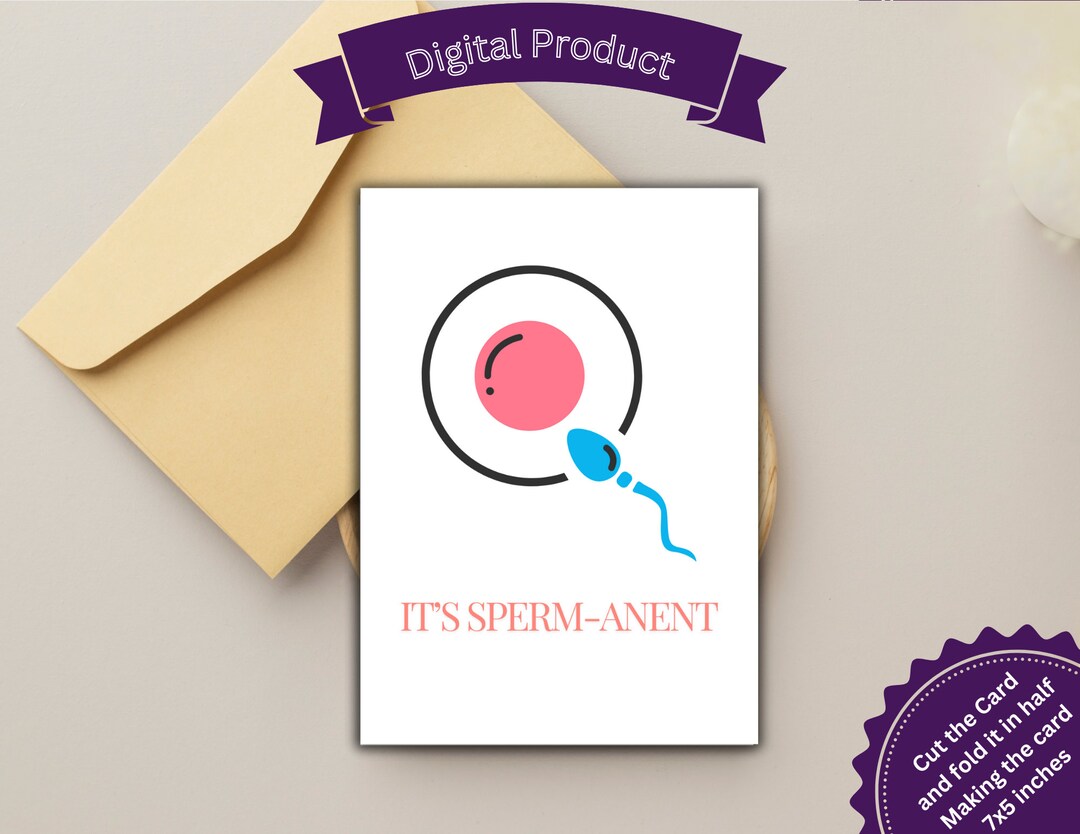 Printable Thank You Card, It's Sperm-anet, Spermanet, Sperm Donor, New Family, New Dad, Card for ...