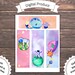 16 Printable Space Bookmarks Space-themed Cute Aliens Watercolor Space ...