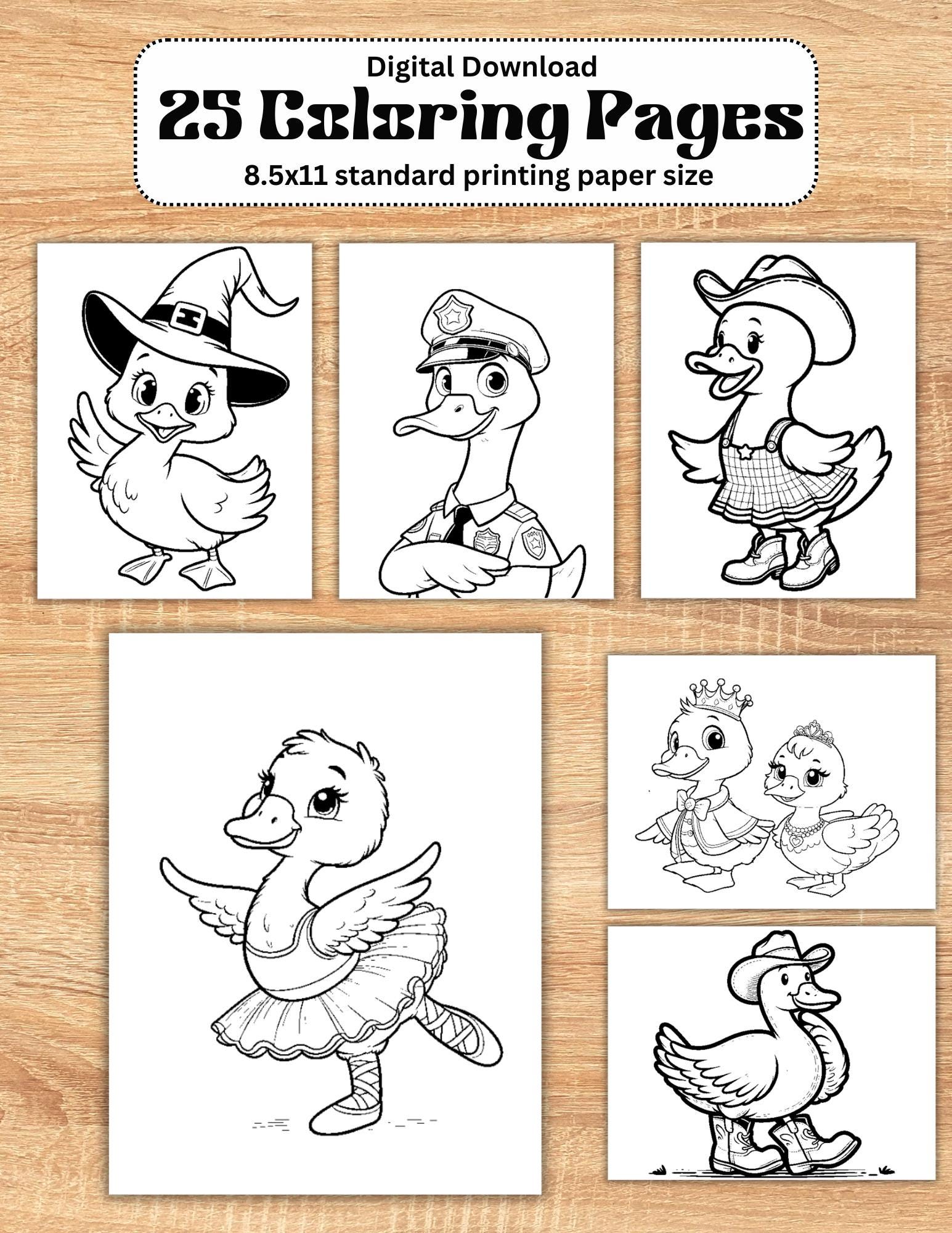 Silly Goose Coloring Pages Porch Goose Funny Costume Pages Standard ...
