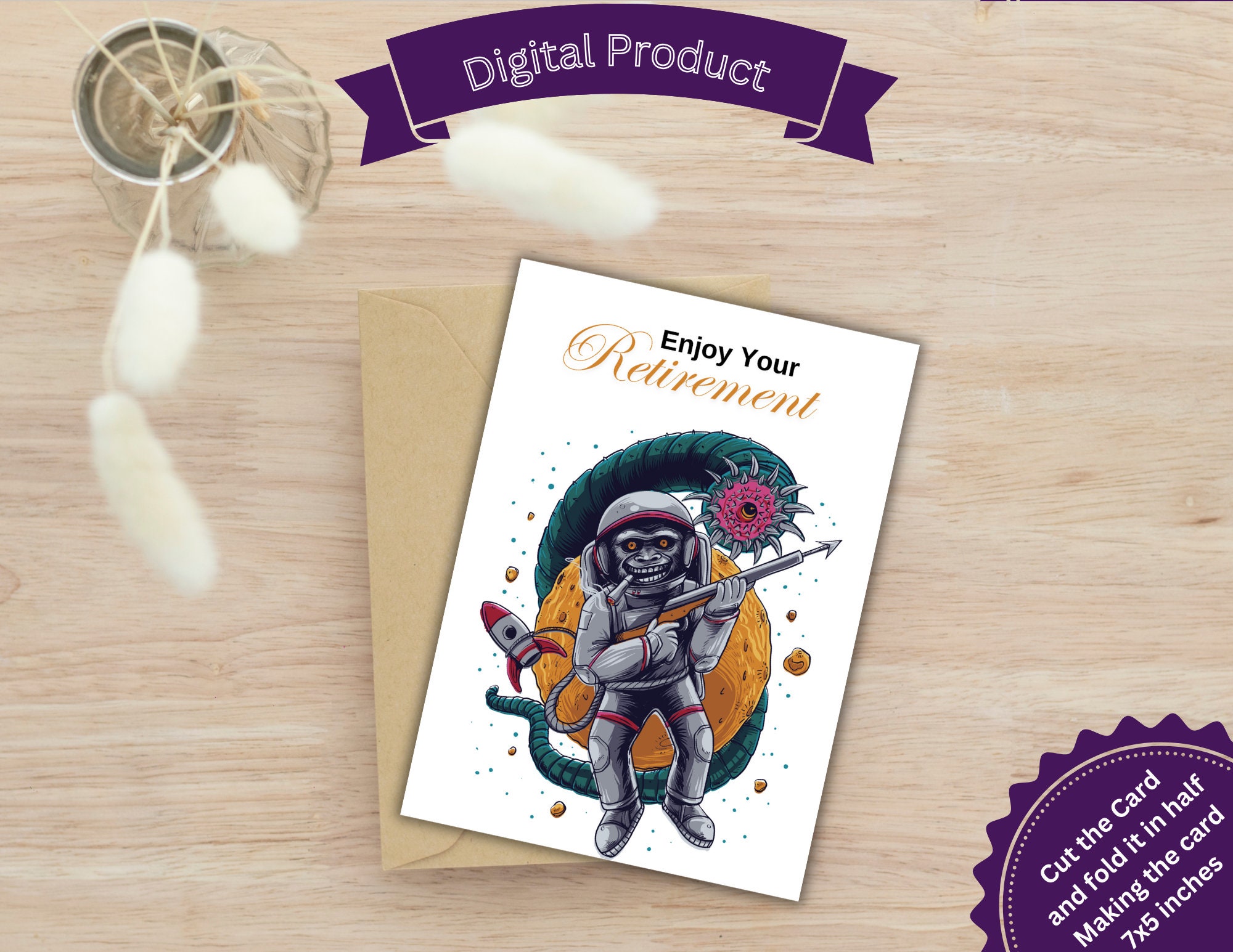 Printable Retirement Card, Congratulations Enjoy Your Retirement ...
