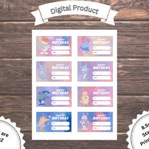 16 Printable Ocean-themed Happy Birthday Gift Tags - Etsy