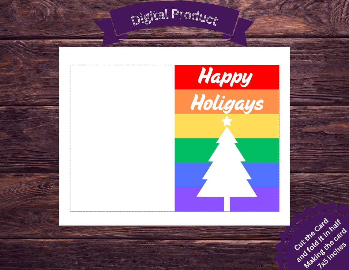Printable Christmas Card, Marry Holigays, Merry Christmas, Holi-gays ...