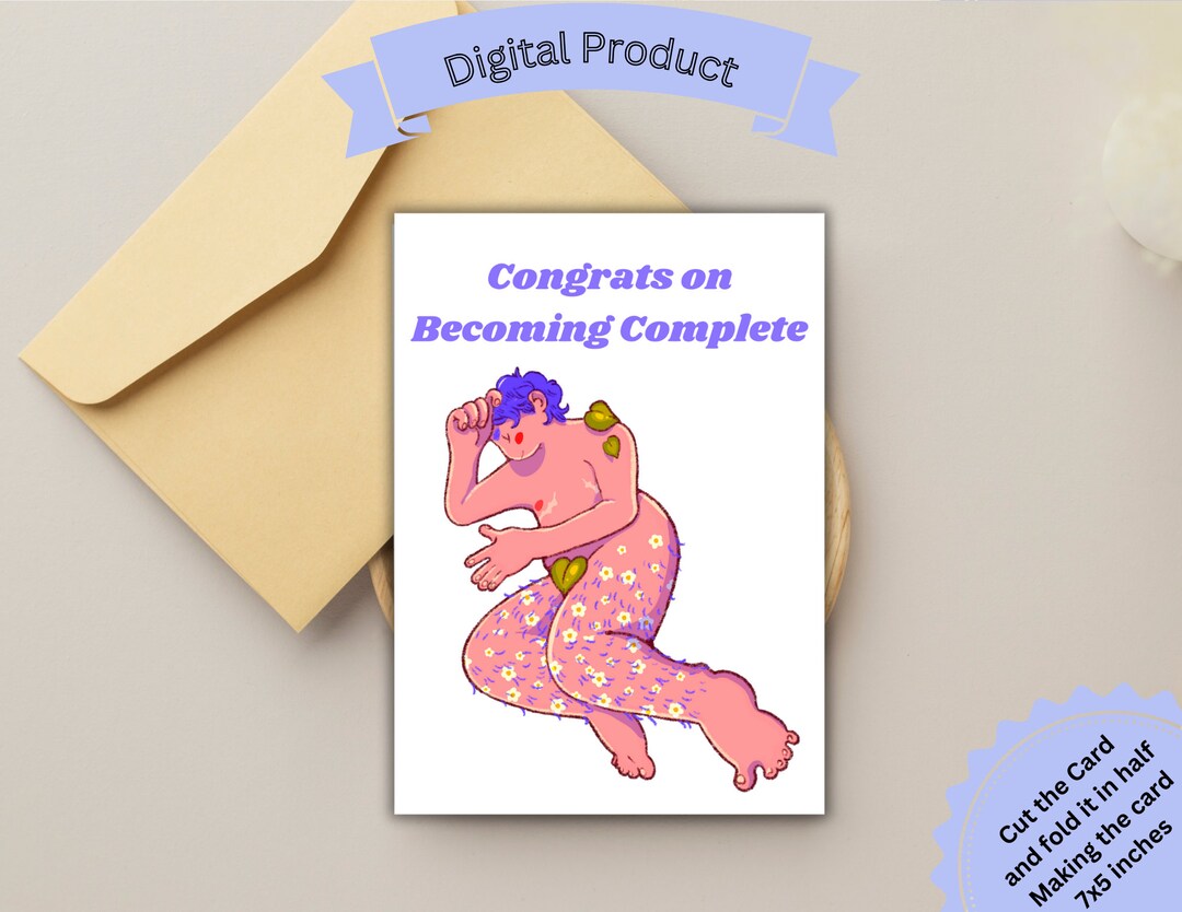 Printable Card Top and Bottom Surgery Trans Card Congrats on Becoming ...