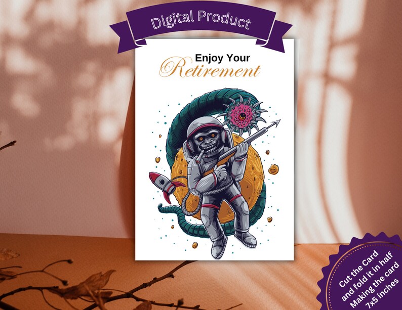 Printable Retirement Card Congratulations Enjoy Your Retirement Aliens ...