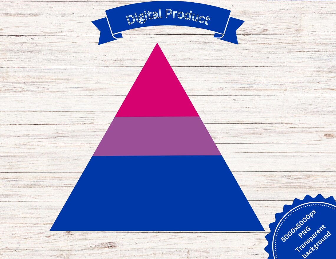 Clipart Bisexual Flag Shapes Star, Heart, Triangle, Diamond, Star ...