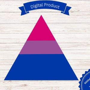 Clipart Bisexual Flag Shapes Star, Heart, Triangle, Diamond, Star ...