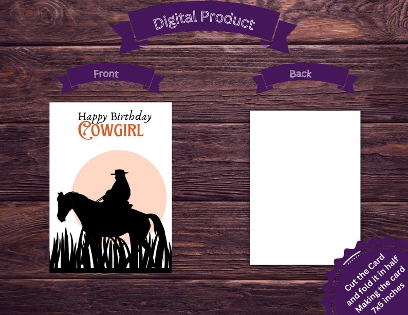 Tarjeta de cumpleaños imprimible, Feliz cumpleaños vaquera, Fan de la ...
