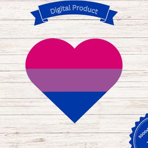 Clipart Bisexual Flag Shapes Star, Heart, Triangle, Diamond, Star ...