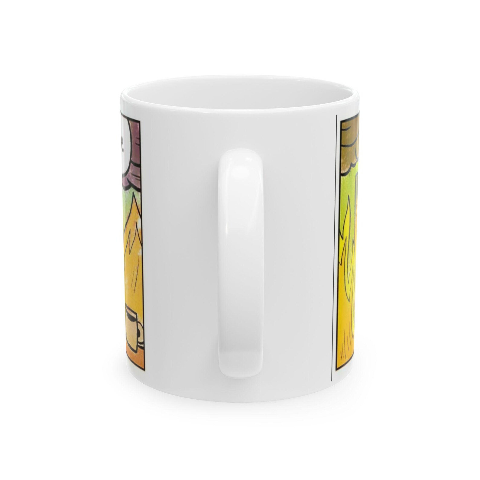 This is Fine" Dog Meme Ceramic Mug 11oz - Etsy