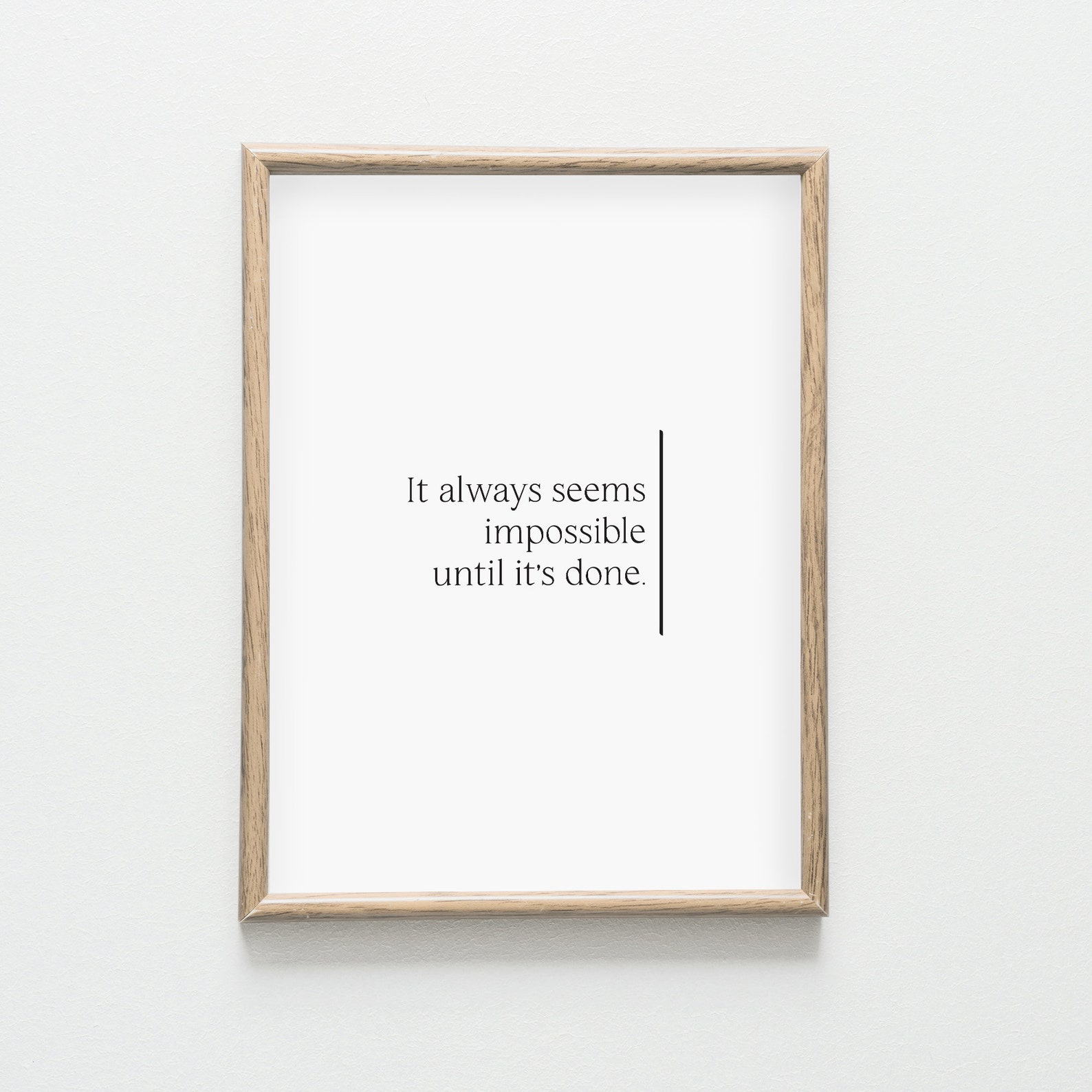 Impossible Digital Print, Quote Poster, Quote Wall Art, Quote Art, Wall ...