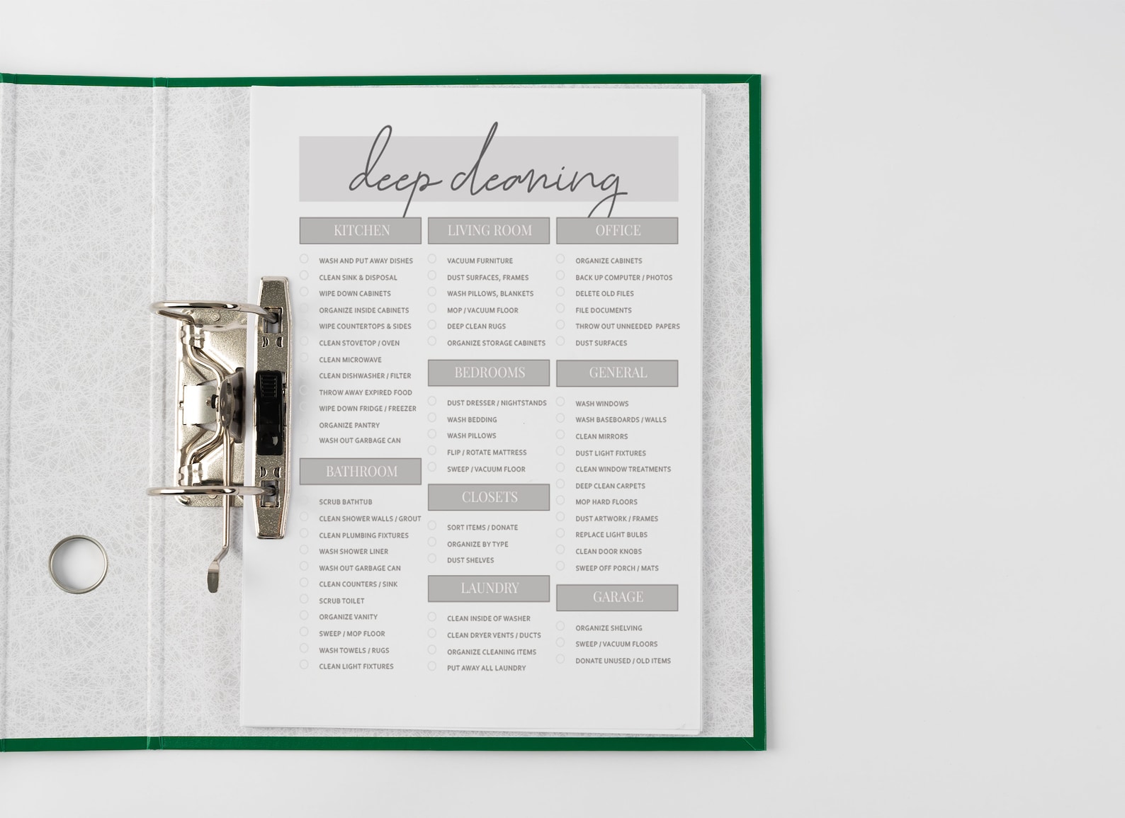 Home Management Binder, Printable PDF Planner, Home Organization ...