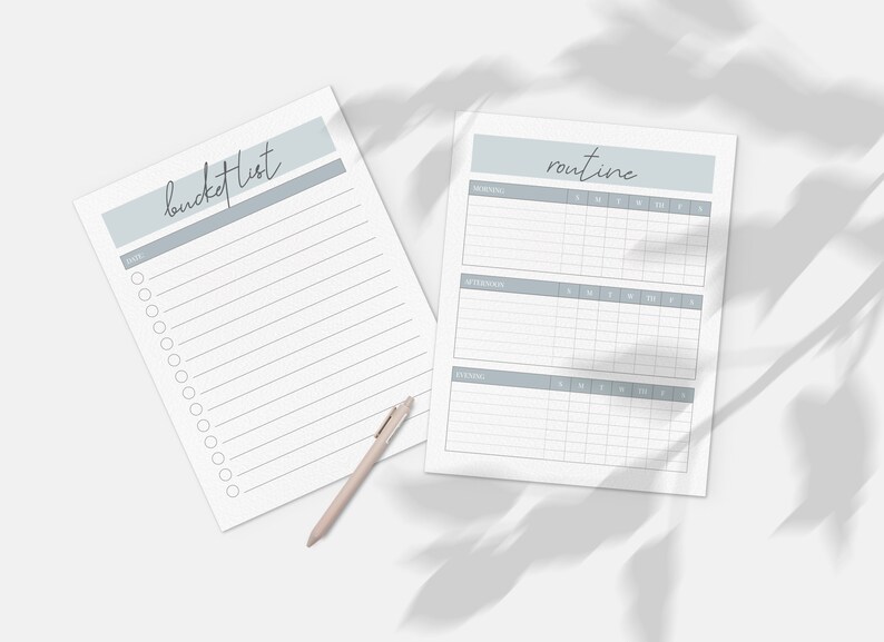 Organization Printables | Goal and Habit Tracker | Life Organizer PDF ...