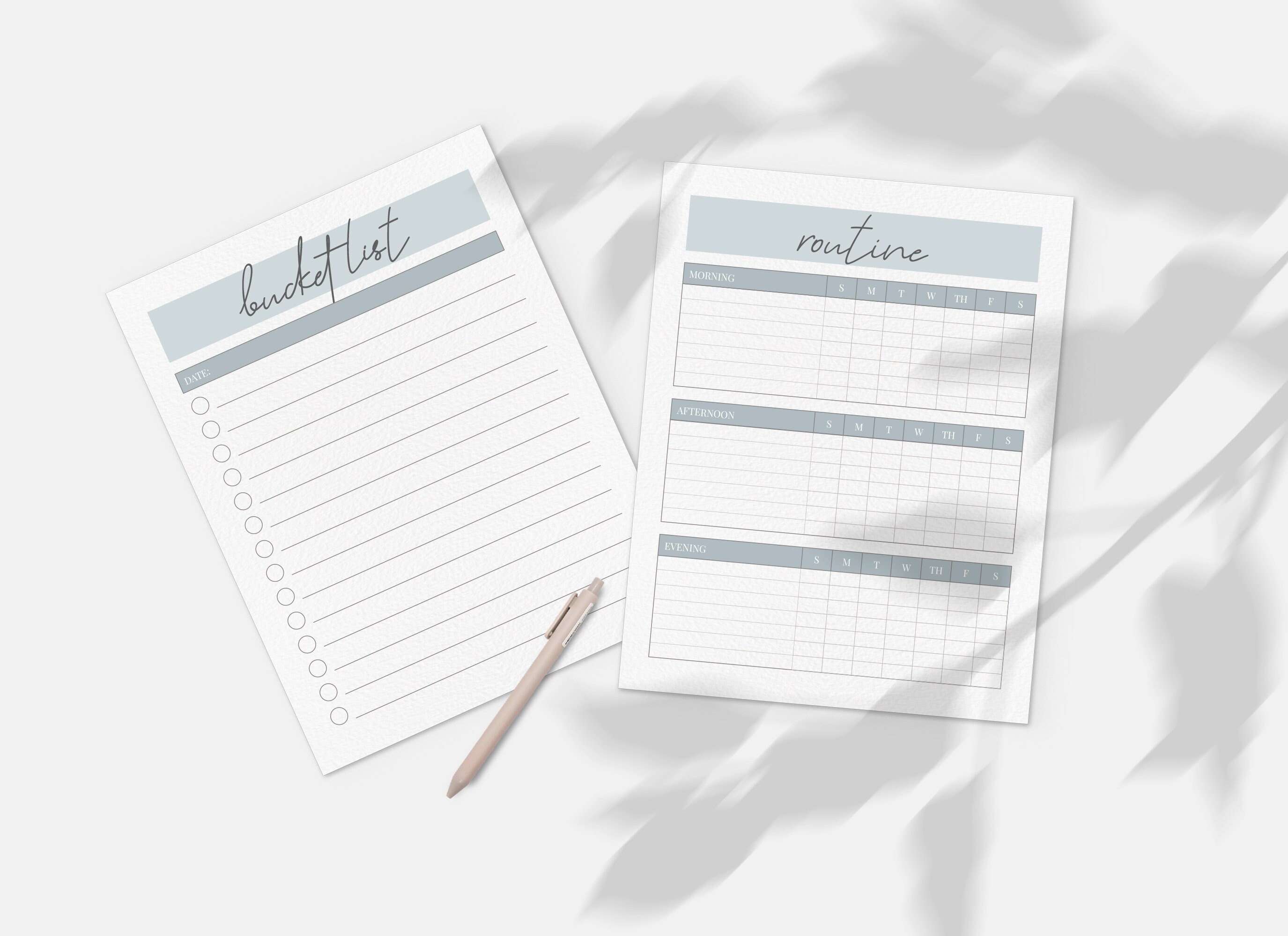 Organization Printables Goal and Habit Tracker Life Organizer PDF Daily ...