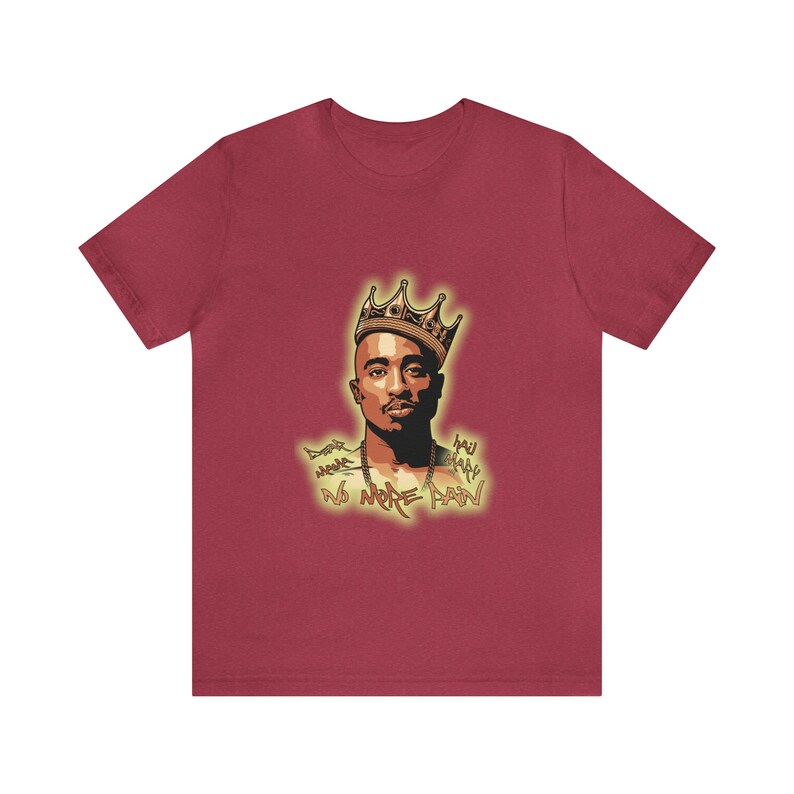 King Tupac 2pac Shakur T-shirt, Iconic Design, Rap Legend Tribute ...