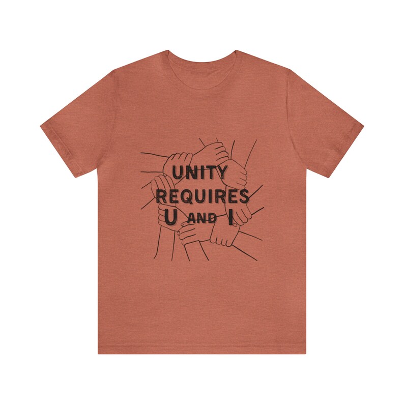Unity T-shirt, Custom Design, Inspirational Message. - Etsy