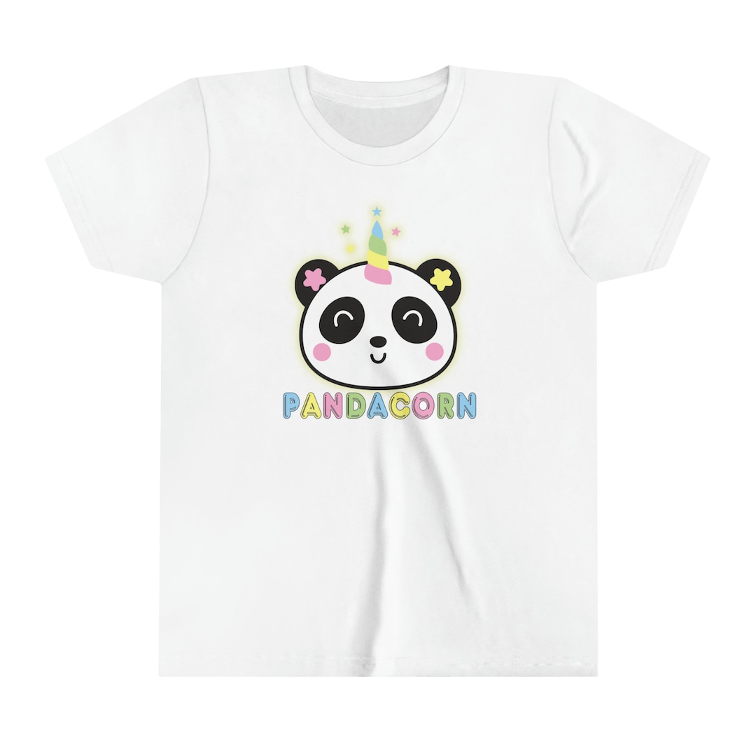 Youth Pandacorn T-shirt, Custom Design, Magical Panda Unicorn - Etsy