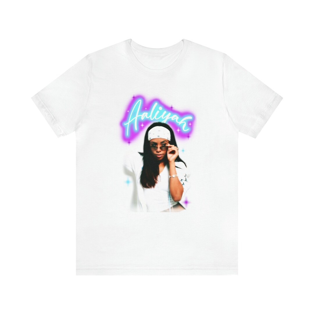 Gorgeous Aaliyah Colorful T-shirt, Tribute, Music Icon, Custom Aaliyah ...