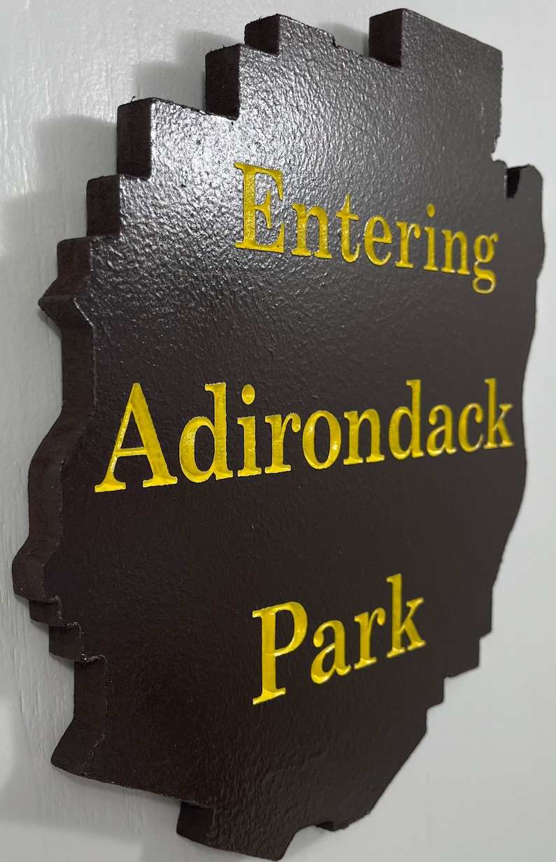 Entering Adirondack Park Sign - Etsy