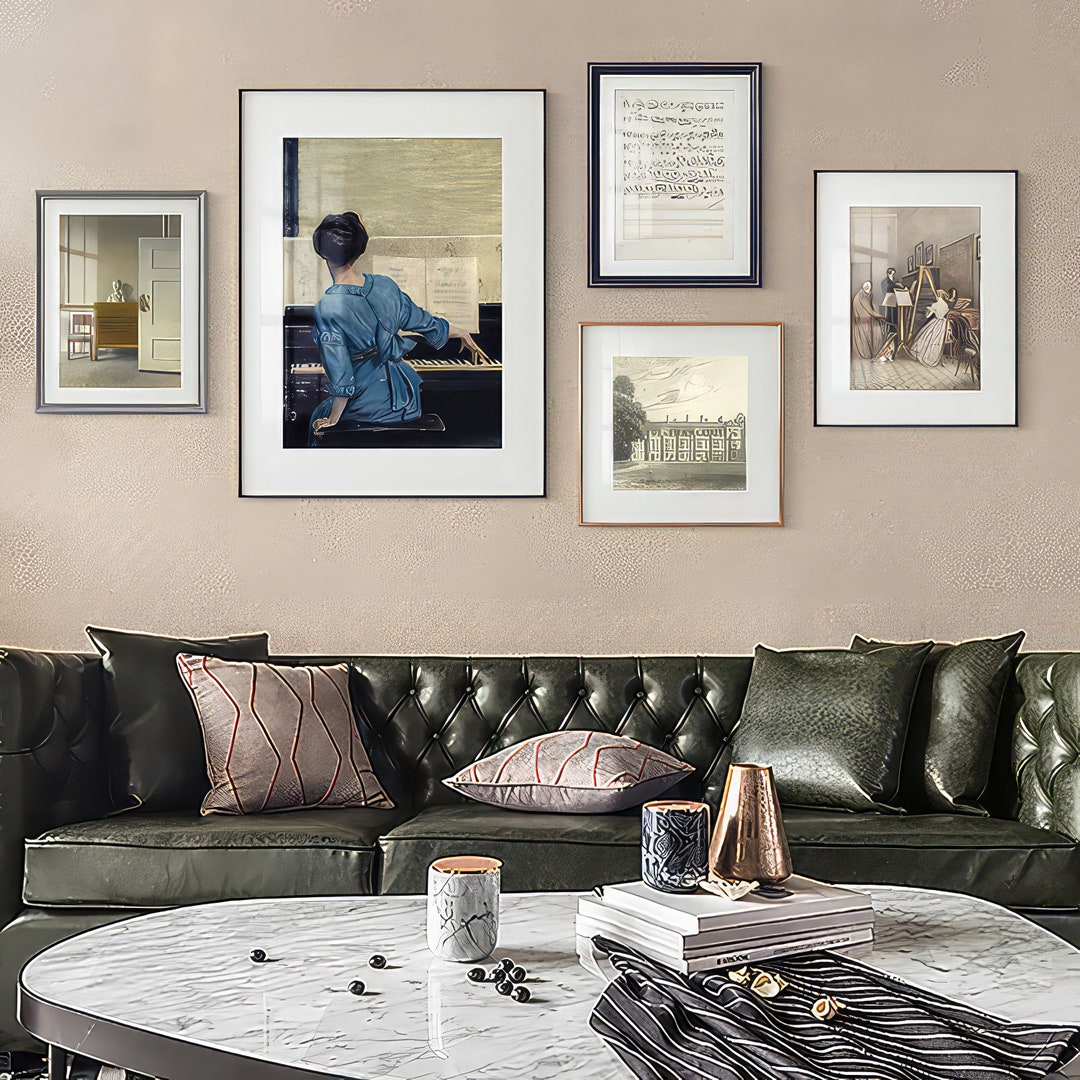 High Quality Vintage Art Set | Set of 6 | Vintage Moody Prints ...